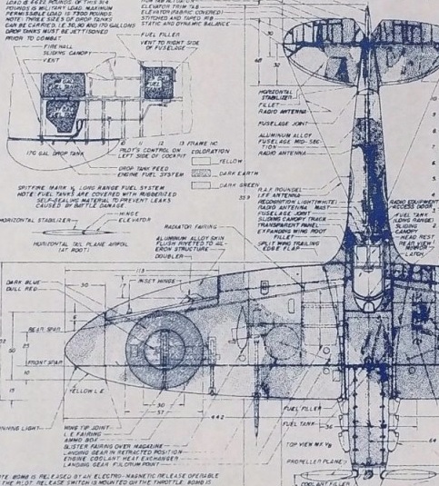 MikeLiveira's Space: SUPERMARINE SPITFIRE BLUEPRINTS