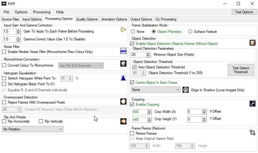 PIPP PreProcesado Planetaria