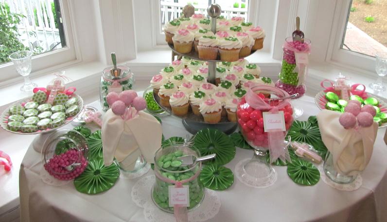 Uptown Soirée: Pink and Green Sweets Table Inspiration