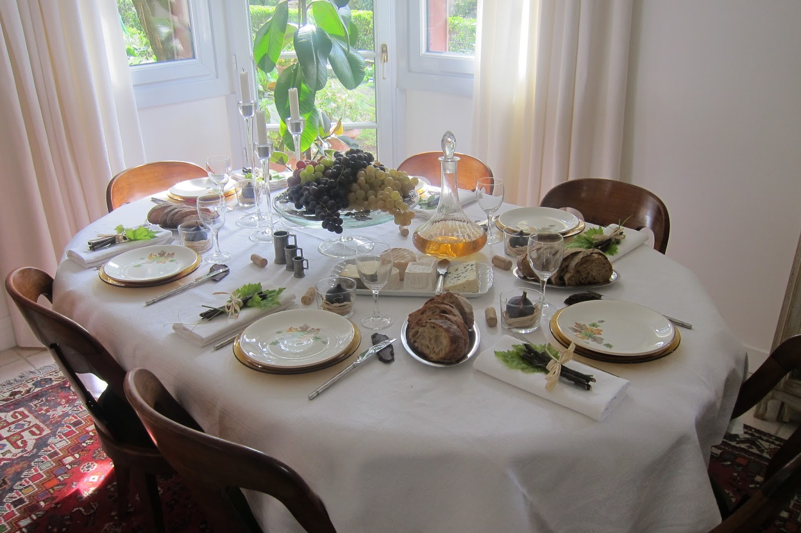 Création Baka Lila: Décoration Table Raisin