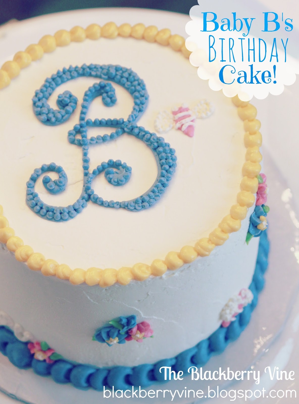 The Blackberry Vine: Baby B's Birthday Cake