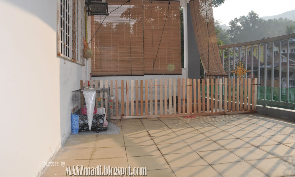 deko deko terataKami :: taman balkoni ~ pagar siap cat | ! Si Blogger Mama