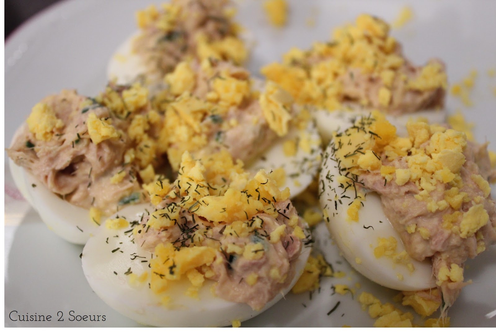 Cuisine 2 Soeurs: Oeufs mimosa au thon