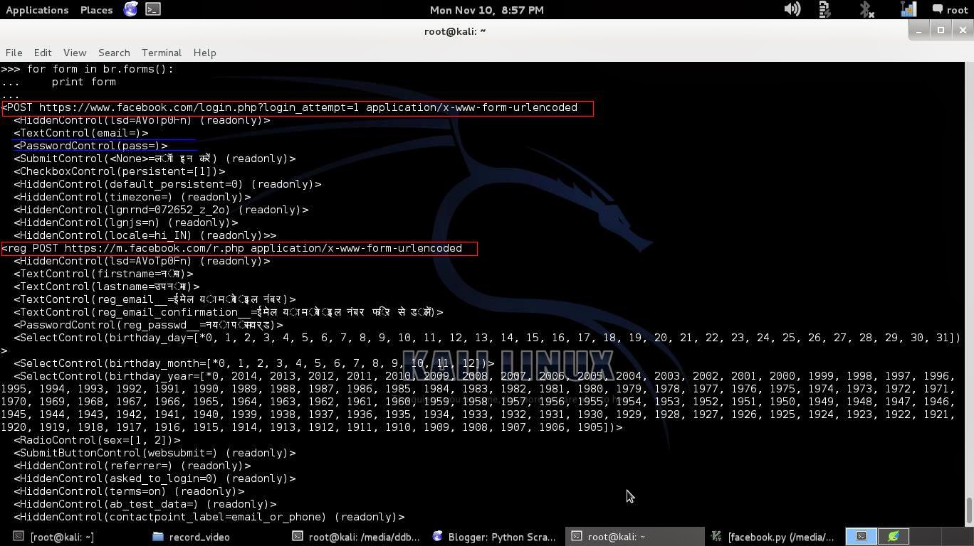 Python Scraping,Web Spider,Web Automation Tool and Python Gui: Facebook ...