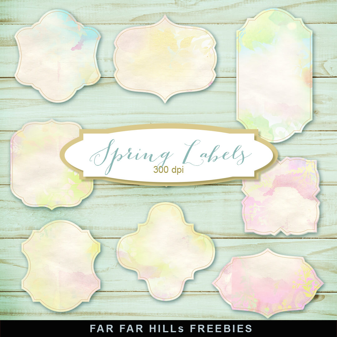 New Freebies Kit - Spring Labels:Far Far Hill - Free database of ...