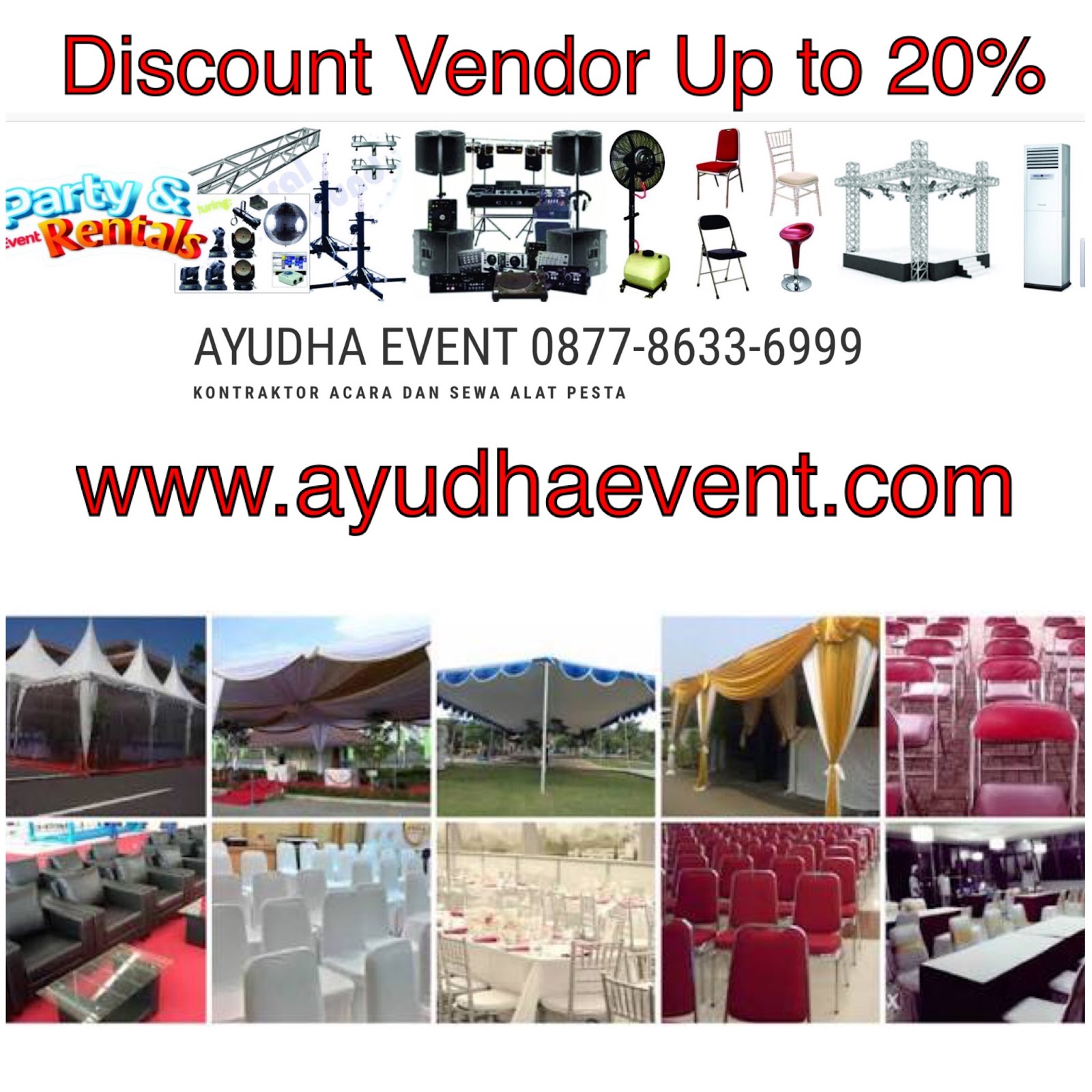 Sewa Tenda, Kursi , Panggung, Riging, Sound, Lighting, AC: Rental Alat ...