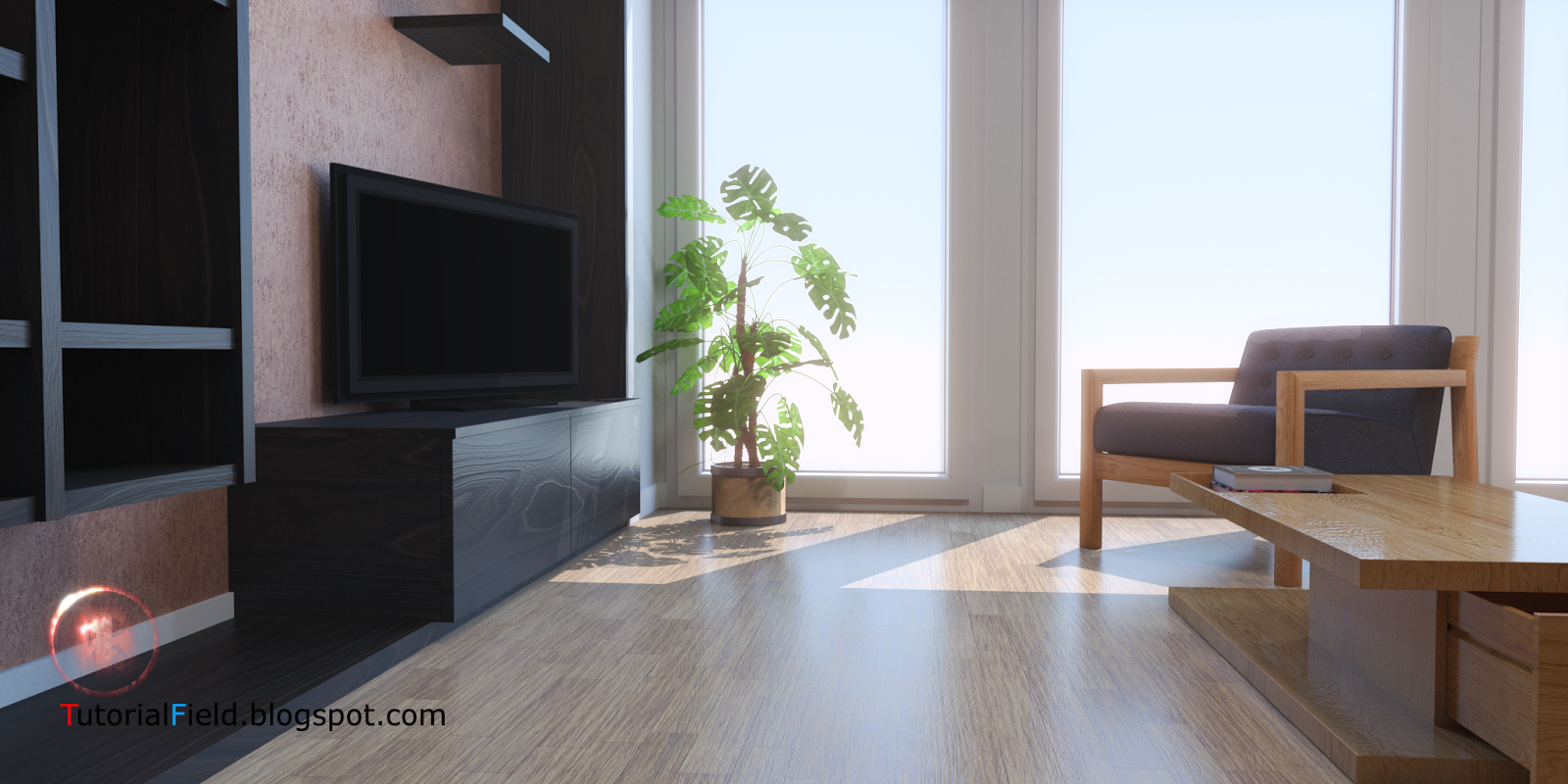 TutorialField.blogspot.com: Blender 3D - Interior Design (experimental ...
