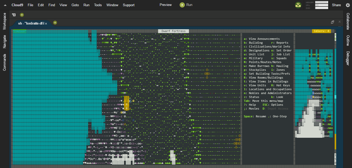 Bacon and Linux: +Dwarf Fortress in the Browser (a tutorial)+