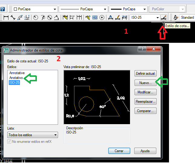 Manual De Usuario De AutoCAD 2007 : ¿CÓMO CREAR COTAS?