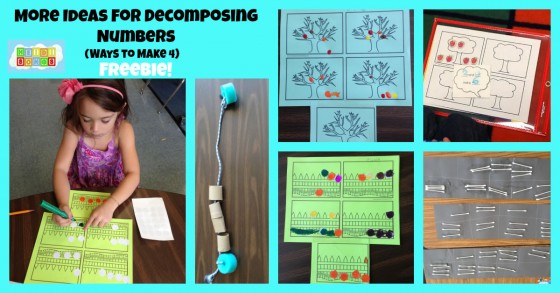 More Ideas for Decomposing Numbers (Freebies!)