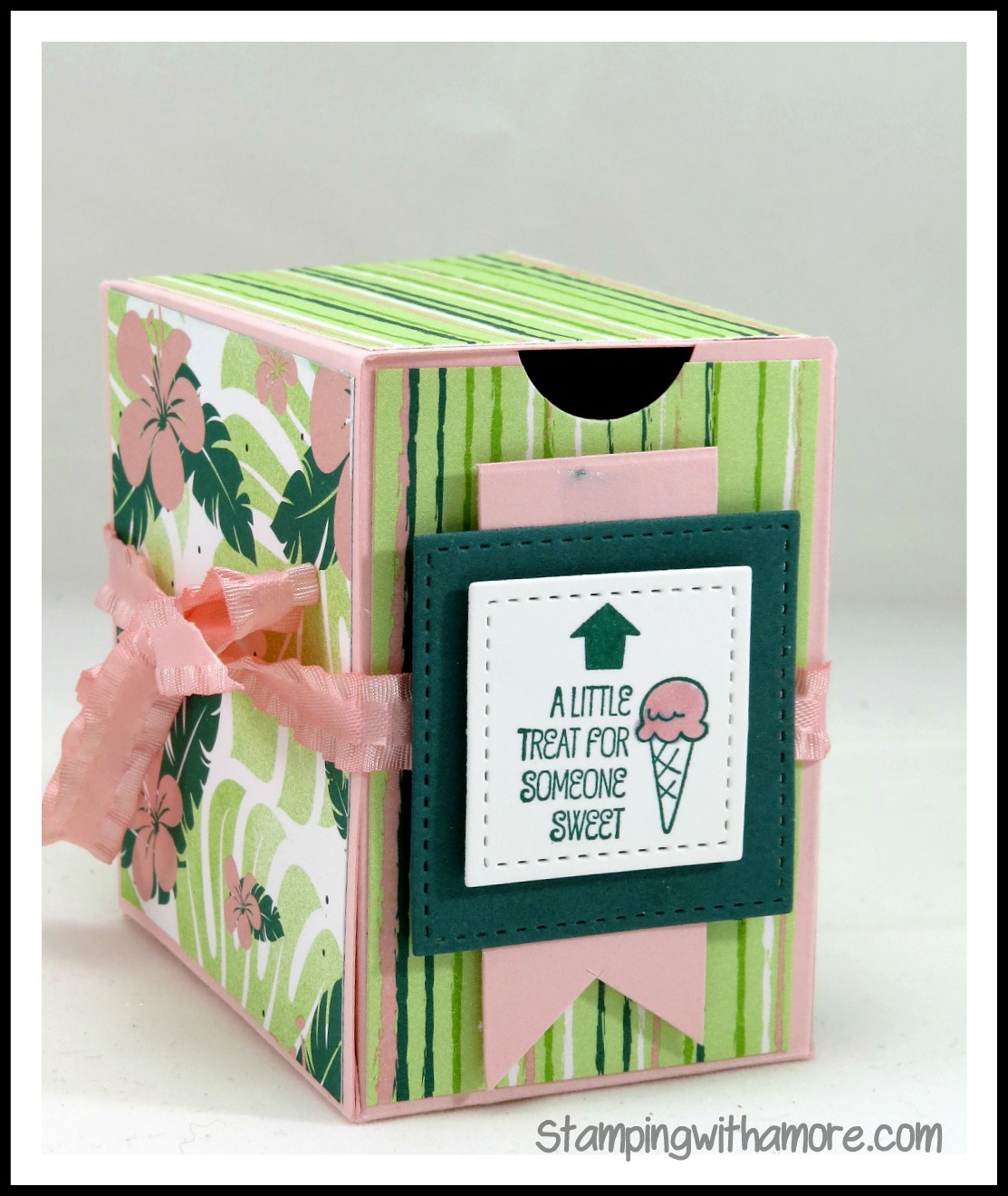Stampingwithamore: OPEN FLAP TREAT BOX