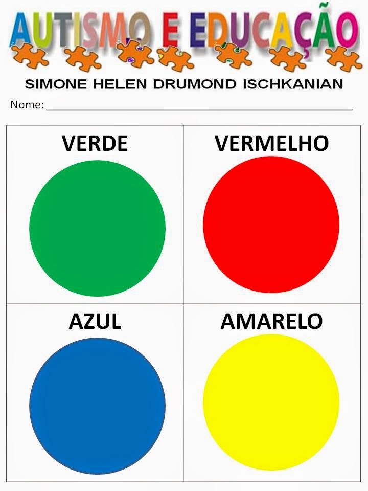 Simone Helen Drumond : AUTISMO: FICHAS DAS CORES, FORMAS,SEQUENCIA E ...