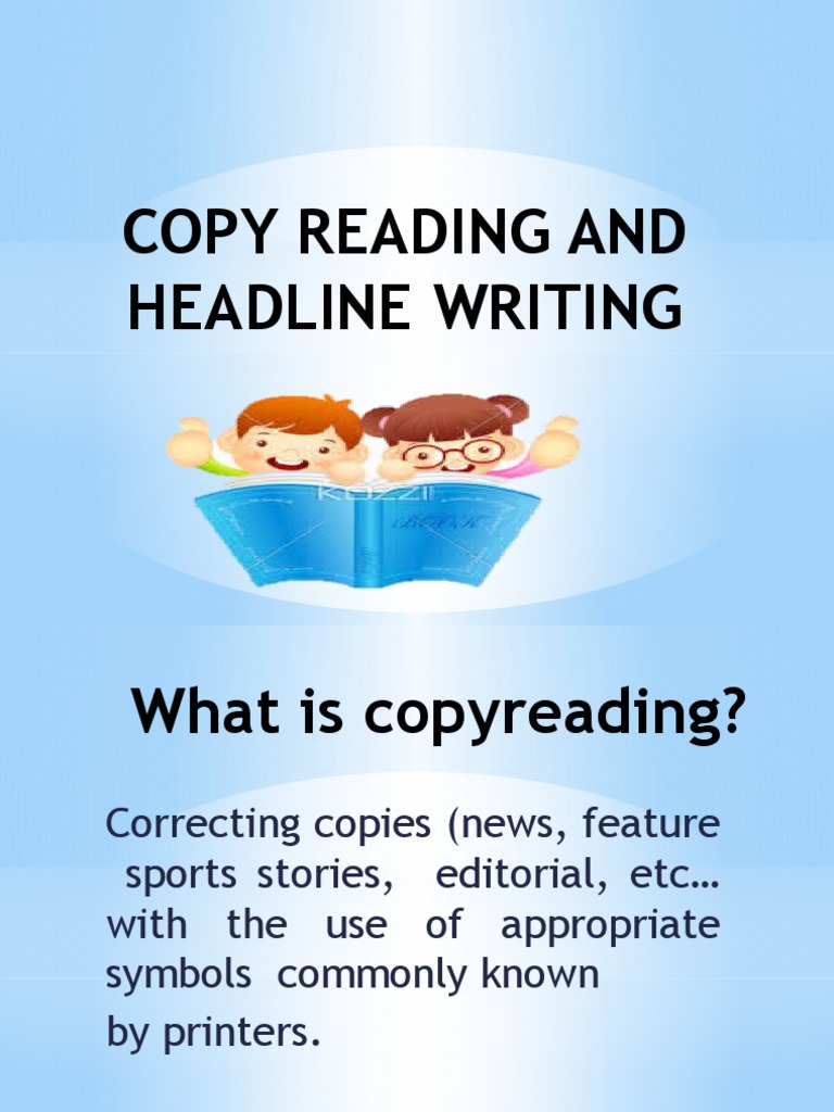 copyreading and headline writing - philippin news collections