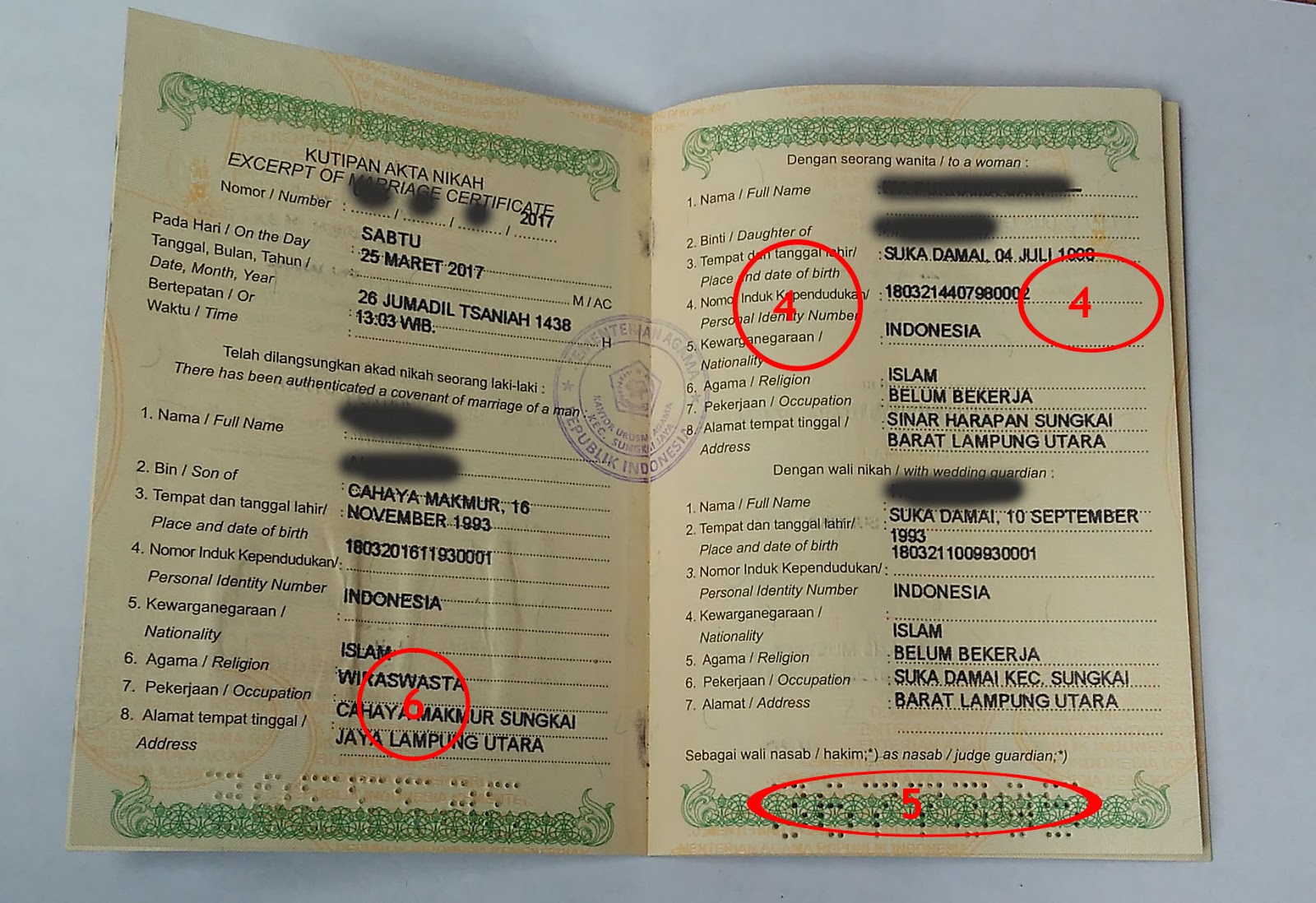 Nomor Sertifikat Buku Nikah Hot Sex Picture