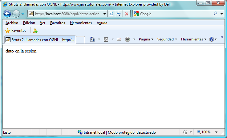 Tutoriales de Programacion Java: Struts 2 - Parte 2: OGNL