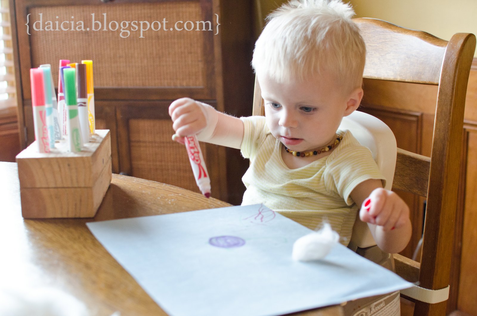 Teach Your Children Well: Toddler Art Lessons: Learning to use markers ...