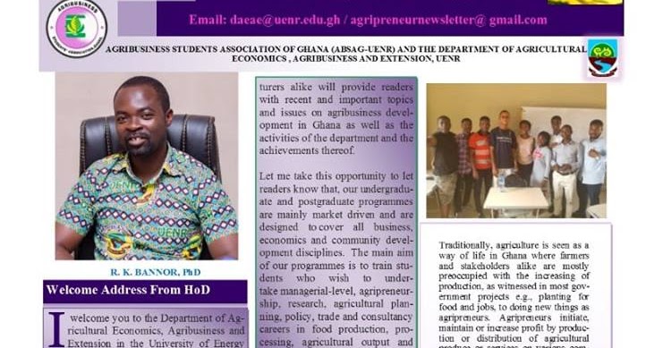 ABSAG set to Launch "The Agribusiness" Newsletter Dubbed the "Agriprenuer"