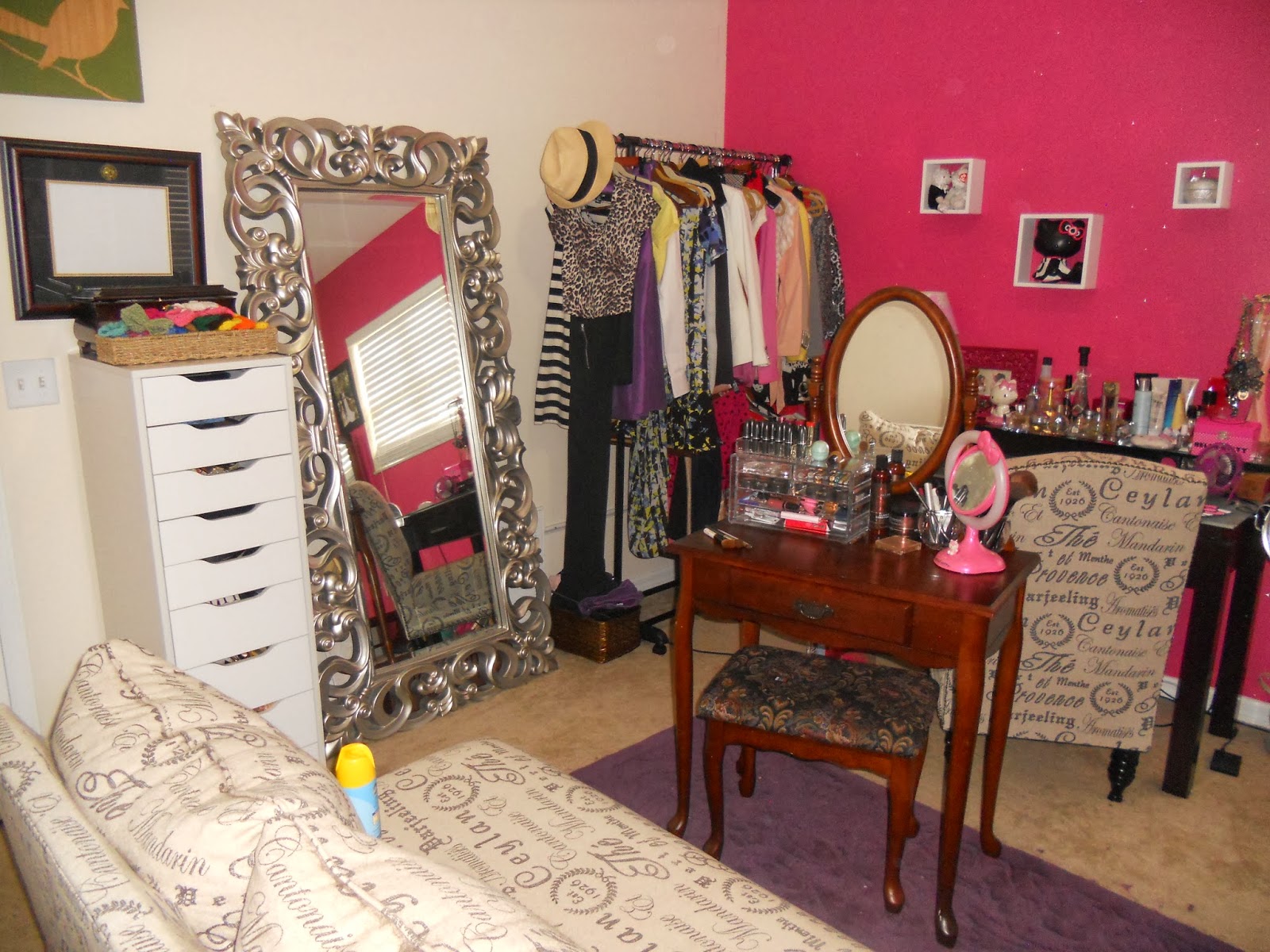 Hello Kitty Headquarters: My Closet Office Tour & Organization 2014 ...