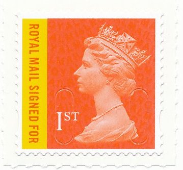 31p purple: 1st Class gets a deeper 'Royal Mail' red colour. Again.