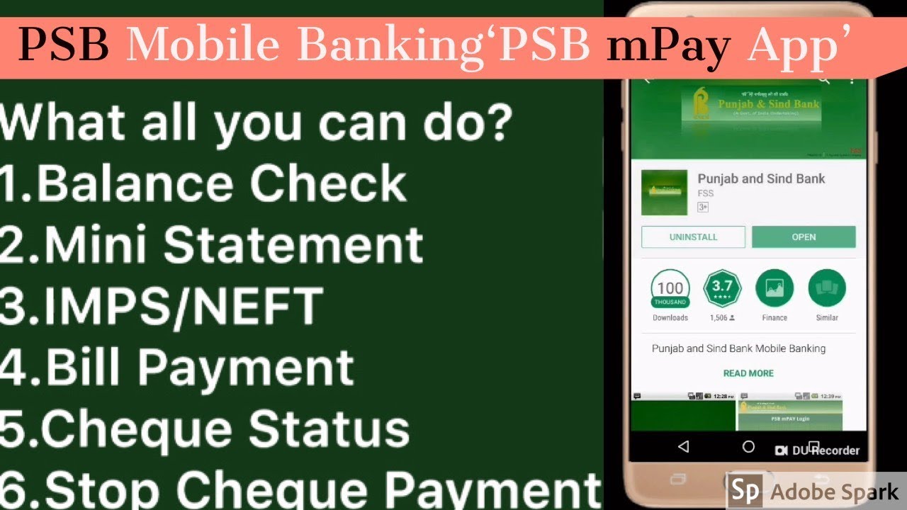 Punjab & Sind Bank Mobile Banking