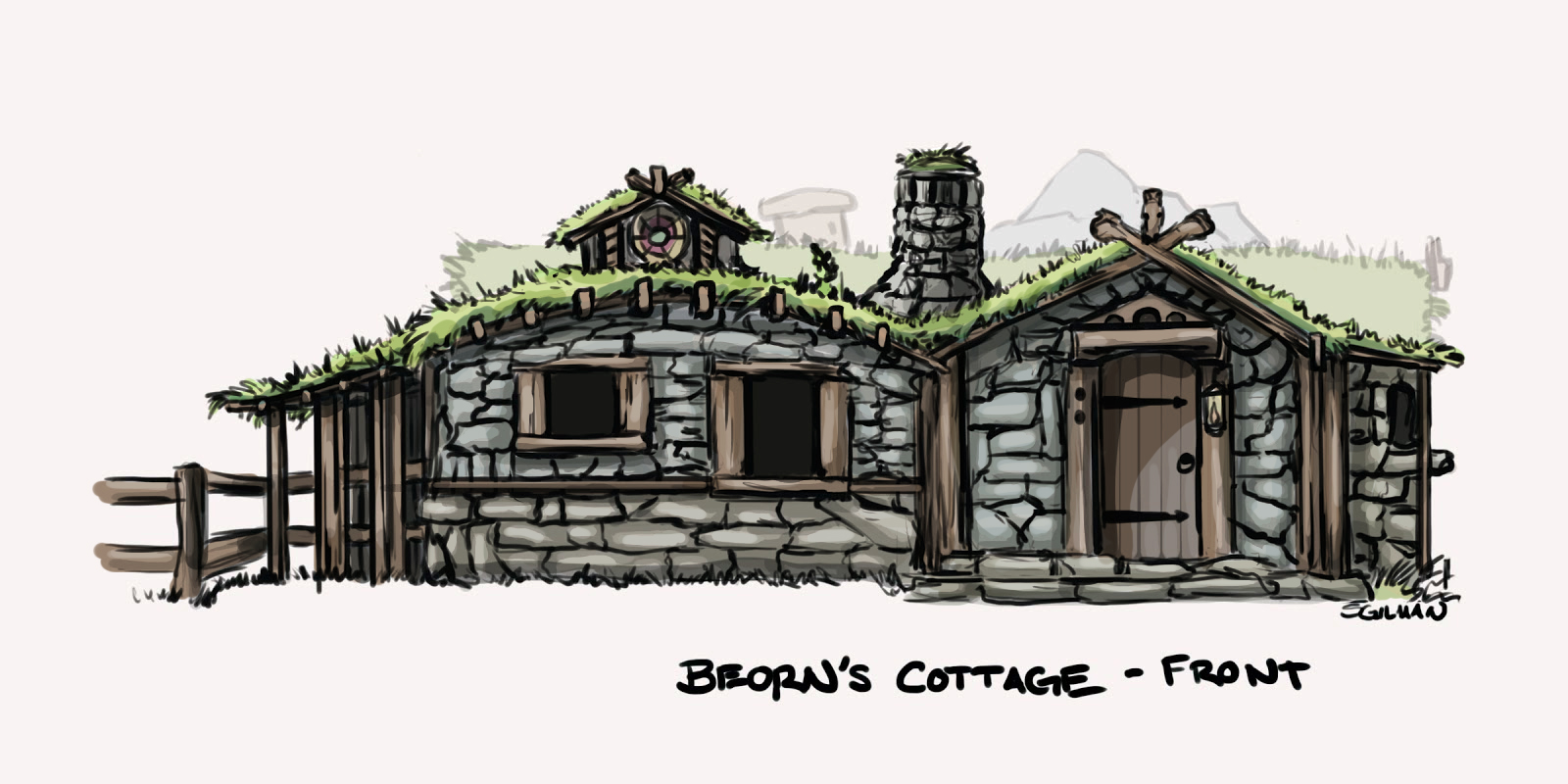 Lunatteo Art & Design Blog: Beorn's Cottage Concepts Continued