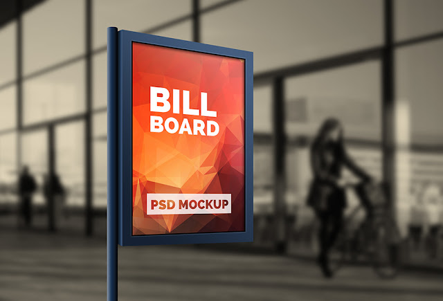 Mockup Billboard Papan Iklan Luar Ruangan PSD - infominz