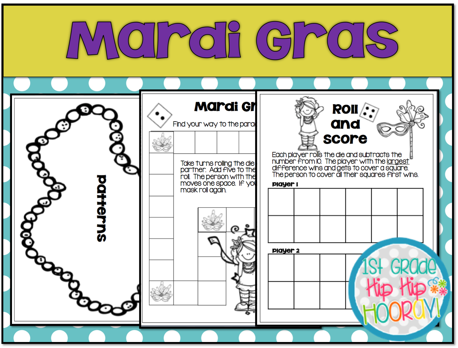 1st Grade Hip Hip Hooray!: Mardi Gras Celebration