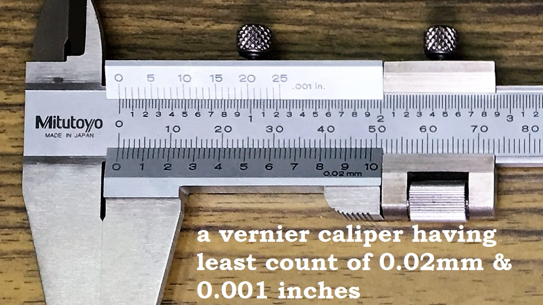 Vernier Caliper Least Count Vernier Caliper Least Count