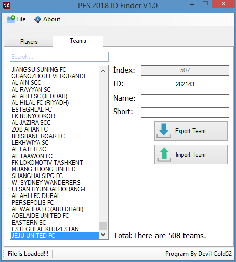 PES 2018 EDIT ID Finder v1.0 By Devil Cold52 ~ PES-ID | Download Gratis Patch PES Terbaru dan ...