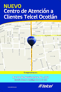 Global Publicidad: NUEVO CENTRO DE ATENCION TELCEL OCOTLAN