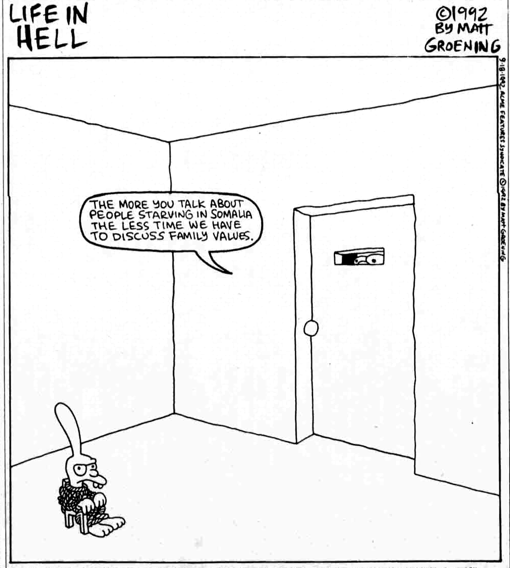 Bongo's Ultimate Life in Hell Archive : Life in Hell 1992 Archive