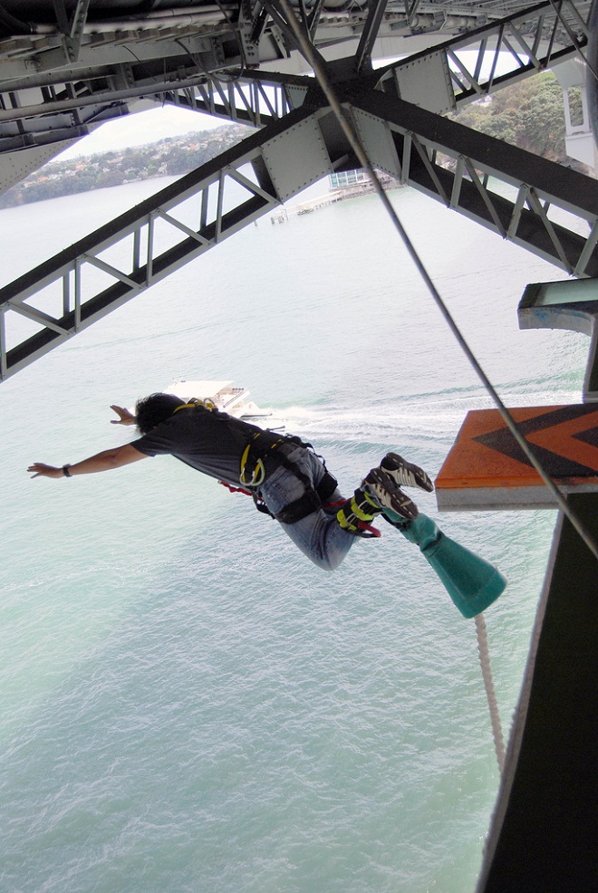 Bungy Jump in New Zealand.