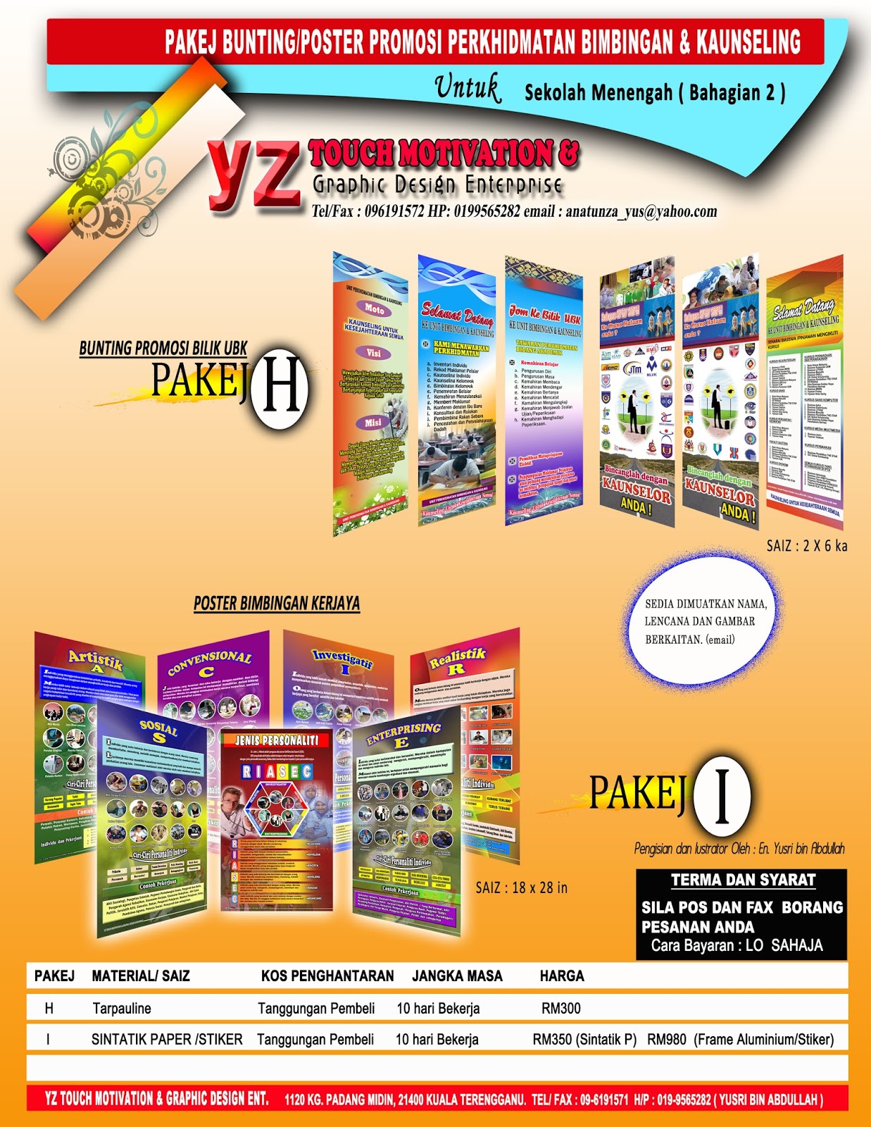 Pengeluar Bahan Motivasi Pendidikan: PAKEJ PROMOSI B&K DAN POSTER MINAT ...