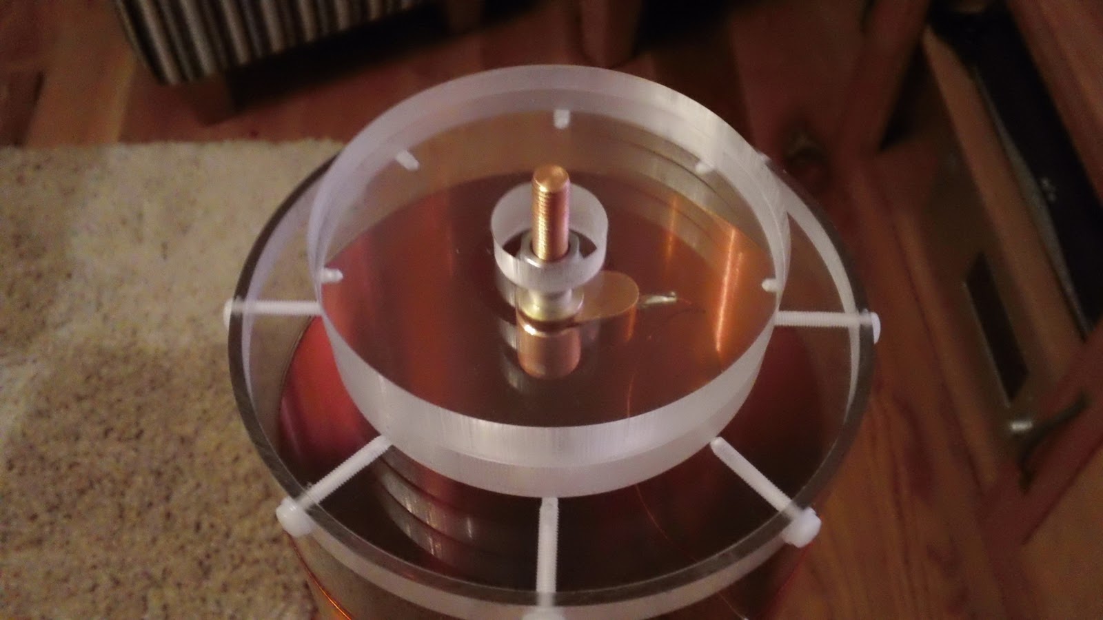 Paul's Tesla Coil Blog: Finishing the toroid mount