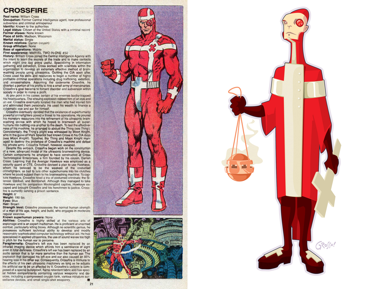 The Official Handbook to the Marvel Universe - REDUX Edition: CROSSFIRE ...