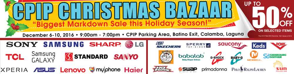 Manila Shopper: CPIP (Calamba Premier Industrial Park) Christmas SALE ...