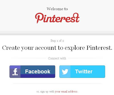 When you sign in on Pinterest it will show a message you tochoose there ...