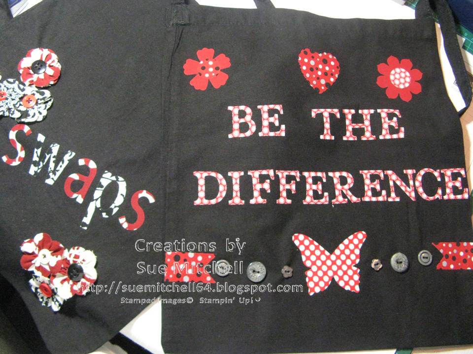 Stampin' Up! Australia - Sue Mitchell: Applique "Swap" Bags made with ...