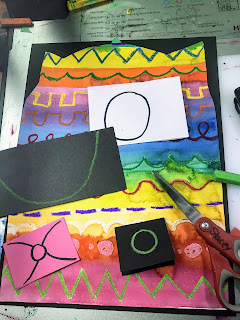 Elements of the Art Room: Kindergarten Line Painting Monsters