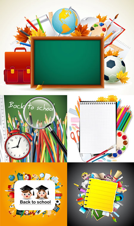 Quality Graphic Resources: Back to School - Vectors