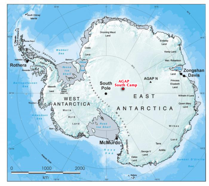 ANTARCTICA - GEOGRAPHICAL MAPS OF ANTARCTICA