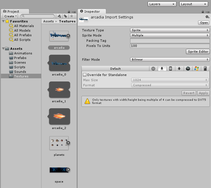 Scuola Di Videogames: Creare un gioco 2D con Unity 4.3 - Creazione del ... Scuola Di Videogames: Creare un gioco 2D con Unity 4.3 - Creazione del ...