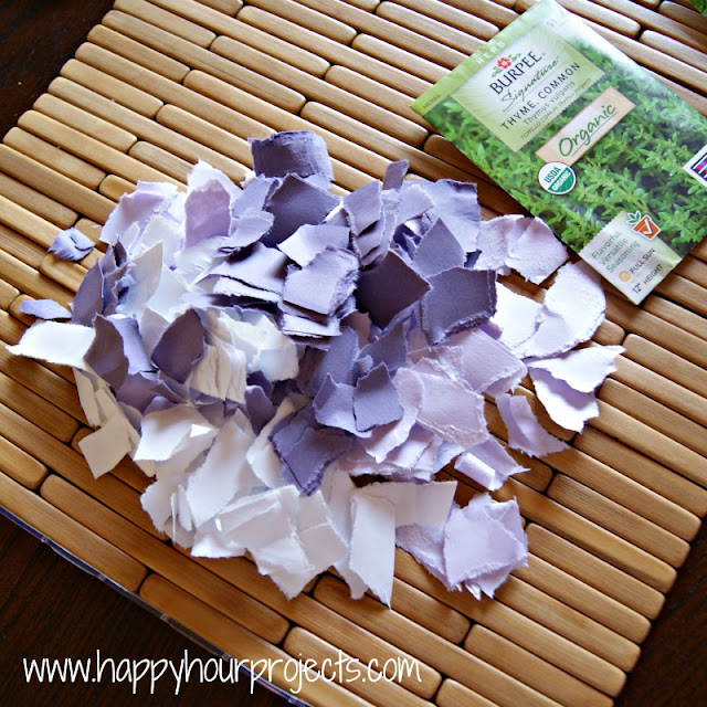 Seed Paper Gift Pots (and Seed Paper Tag Tutorial!) - Happy Hour Projects