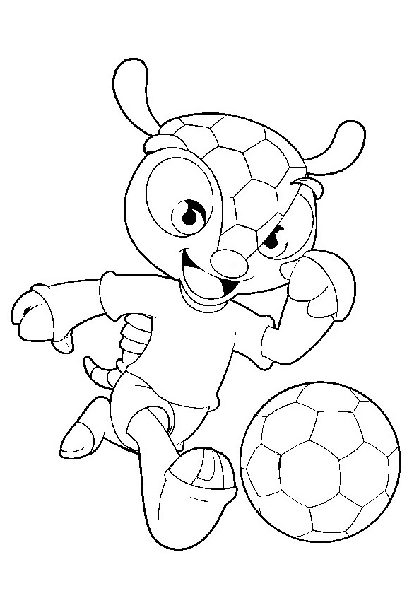 Desenhos para Colorir e Imprimir: Desenhos do Fuleco para colorir e ...