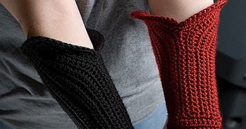 Beautiful Skills - Crochet Knitting Quilting : Gauntlet Style ...