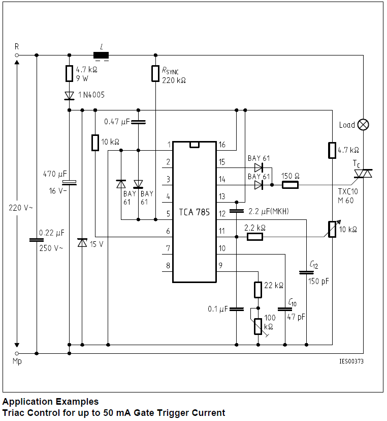 TCA 785 - Phase Control IC