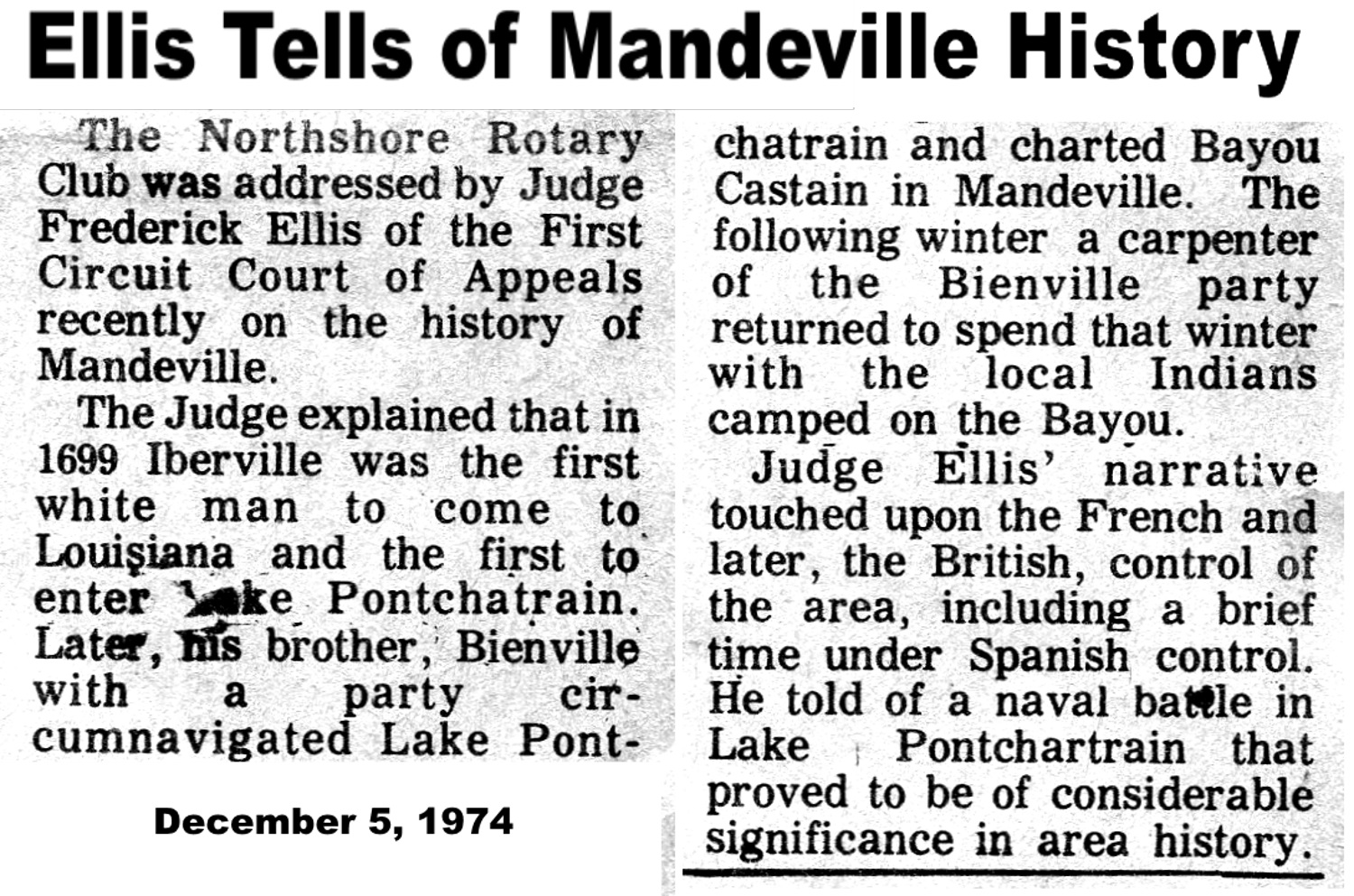 Tammany Family: Steve Ellis, Historian