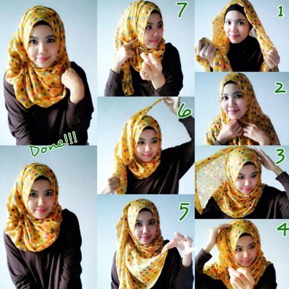 Contoh Tutorial Hijab Modern untuk Pesta Terbaru 2016 - Kumpulan Contoh ...