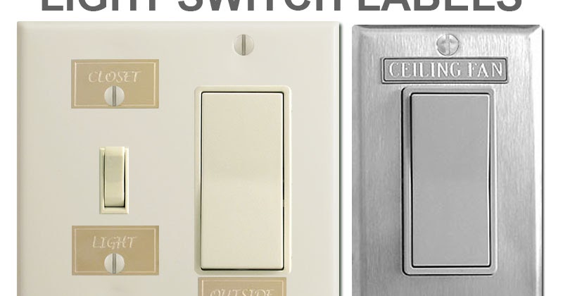 Kyle Switch Plates: Keep Switches Straight with Wall Plate Labels
