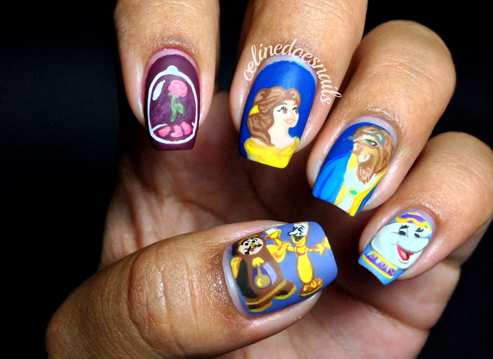 Nails By Celine: B is for Beauty and the Beast!